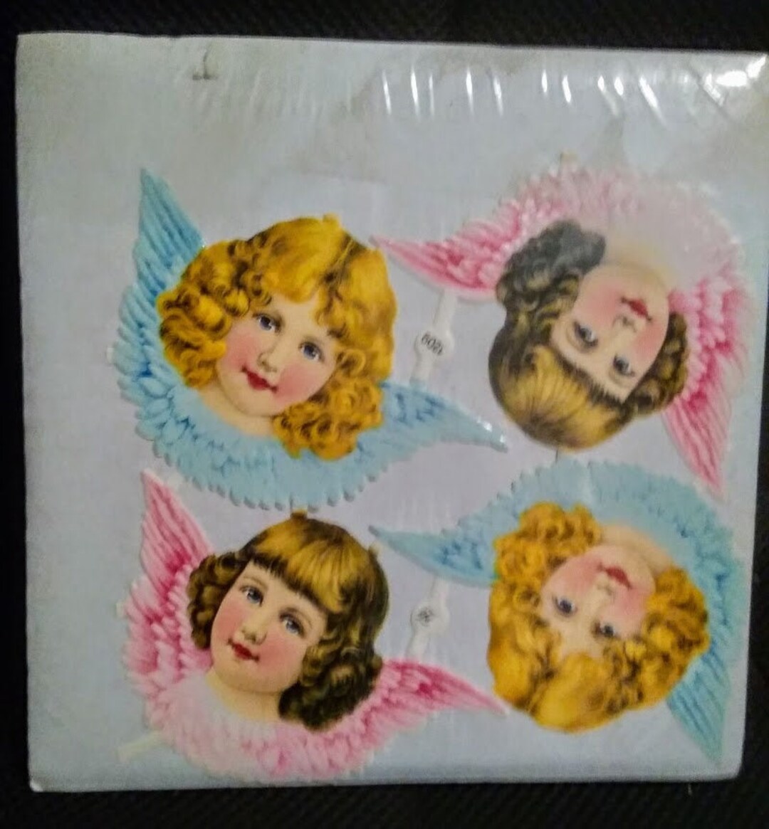 Vintage---lithographic Angels--1900's--paper--price Reduced! - Etsy