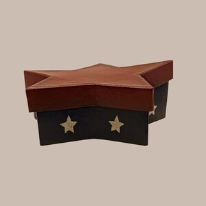 Americana--star/flag Boxes--paper Mache--painted--set of 3 #104 C - Etsy