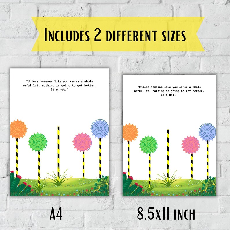Truffula Trees Handprint Craft, Printable Dr. Seuss Activity, the Lorax ...