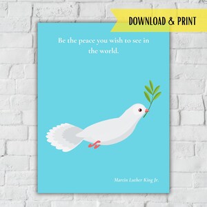 Day of Peace Handprint Art, Martin Luther King Jr Activities for Kids ...