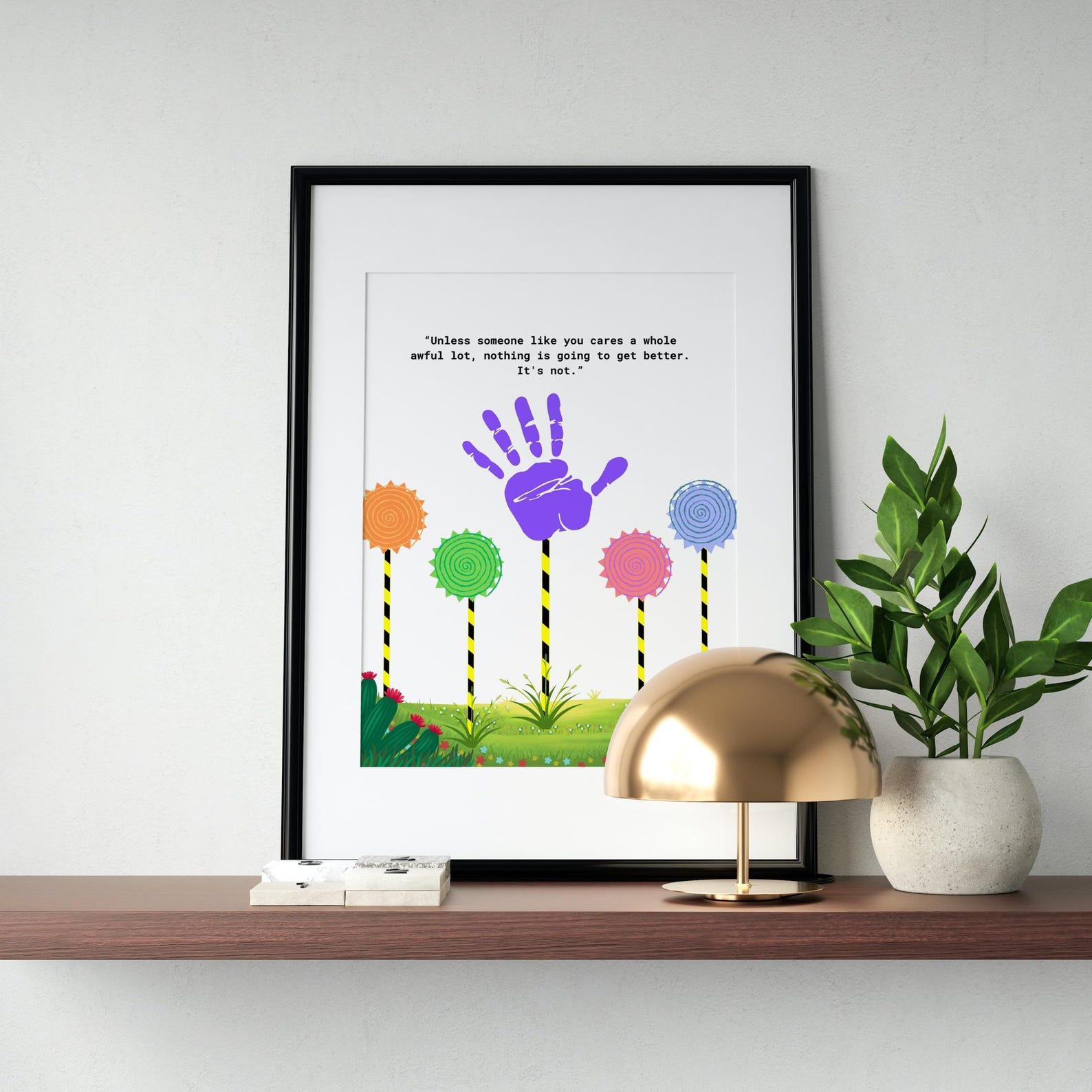 Truffula Trees Handprint Art, Dr. Seuss Week Craft, the Lorax Tree ...