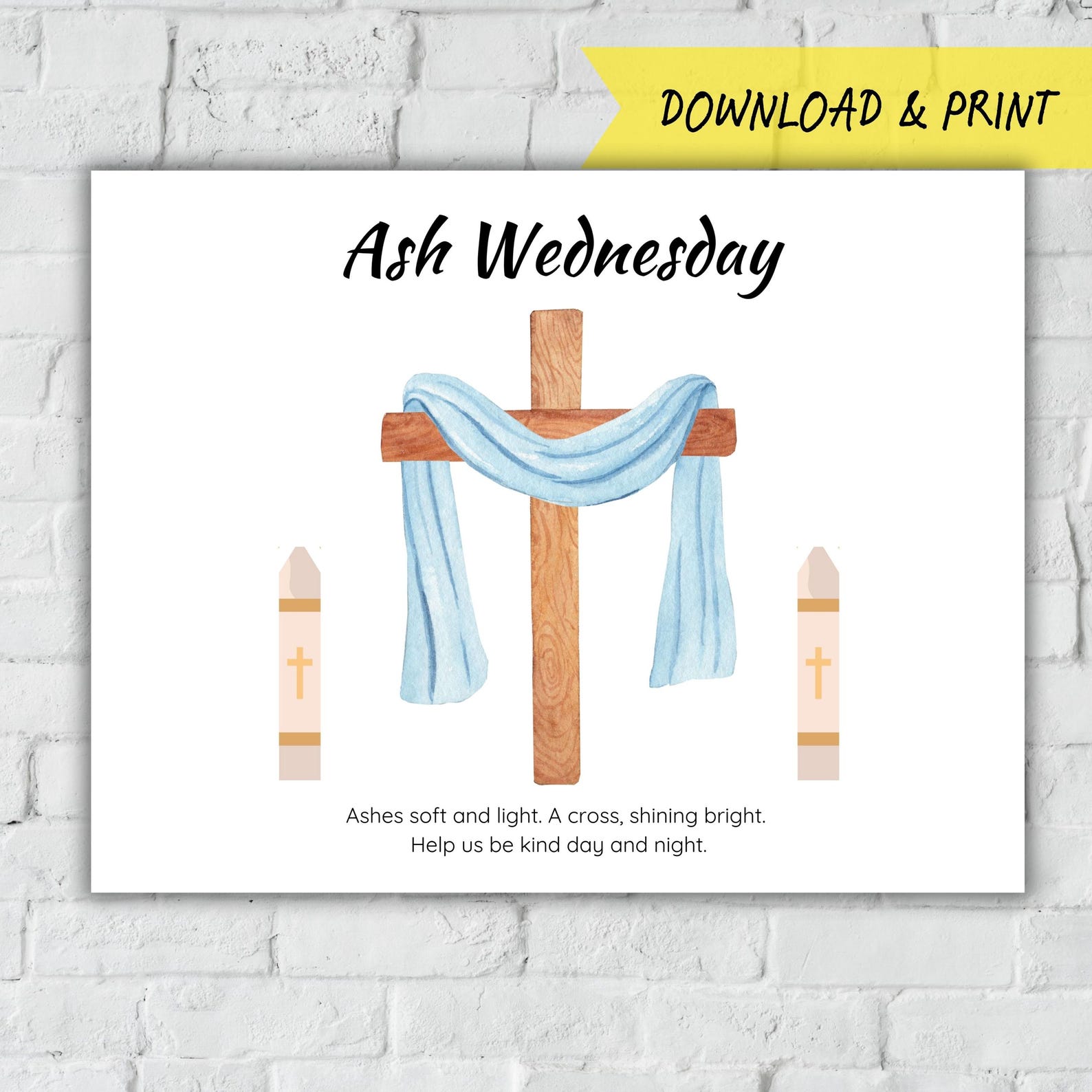 Ash Wednesday Handprint Art, Lent Activity for Preschool, Christian ...