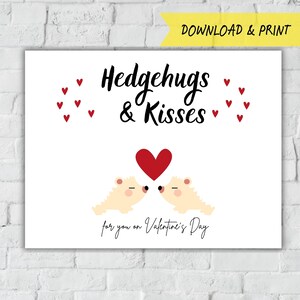 Hedgehugs Handprint Art for Valentine's Day, Hedgehog Day Craft ...