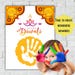 Diwali Handprint Craft for Kids, Printable Diwali Activity, Festival of ...