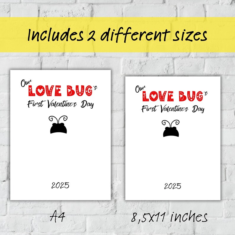 Baby's First Valentine's Day Footprint Art, Little Love Bug Craft, My ...