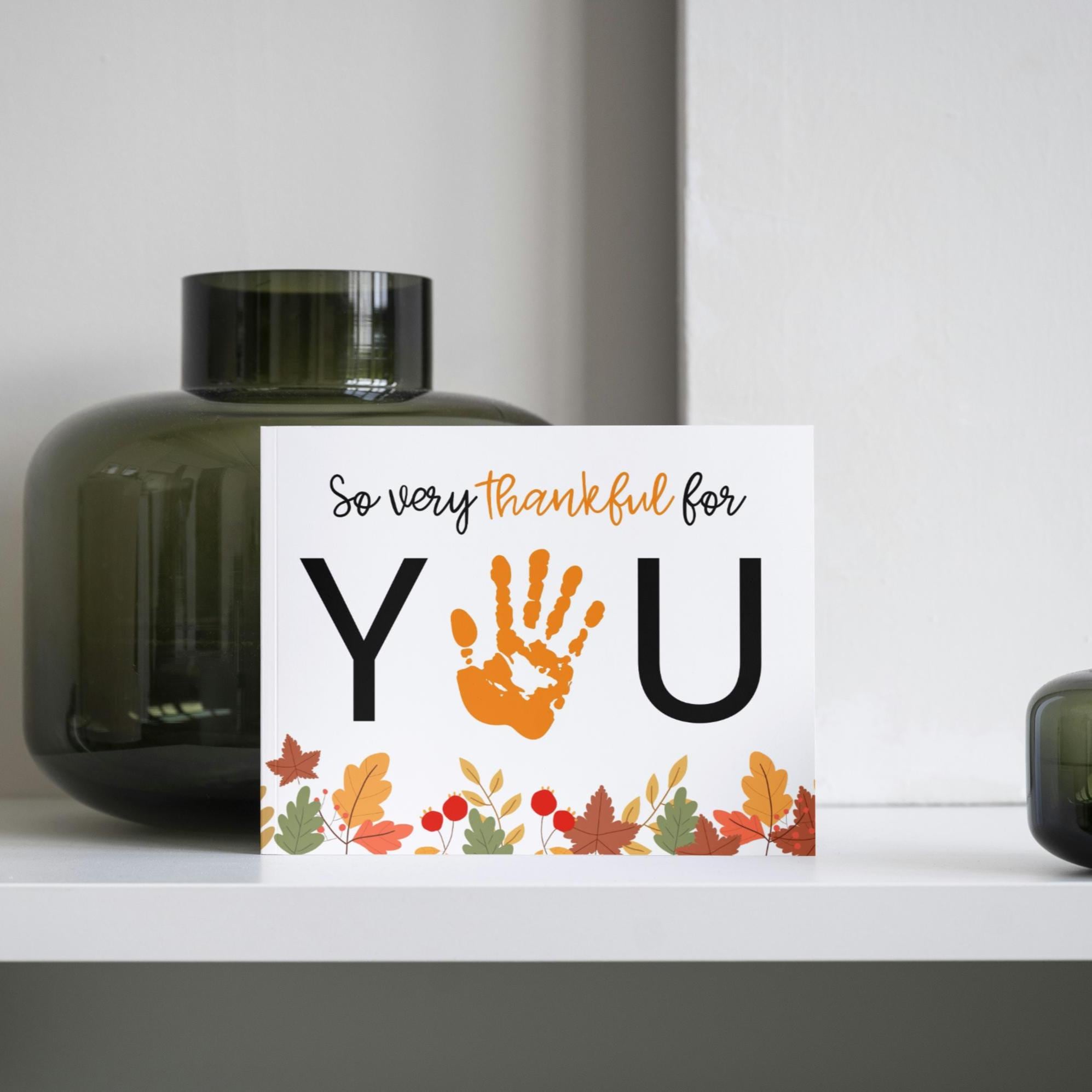 Thanksgiving Handprint Craft, Thankful for You, Printable Thanksgiving ...