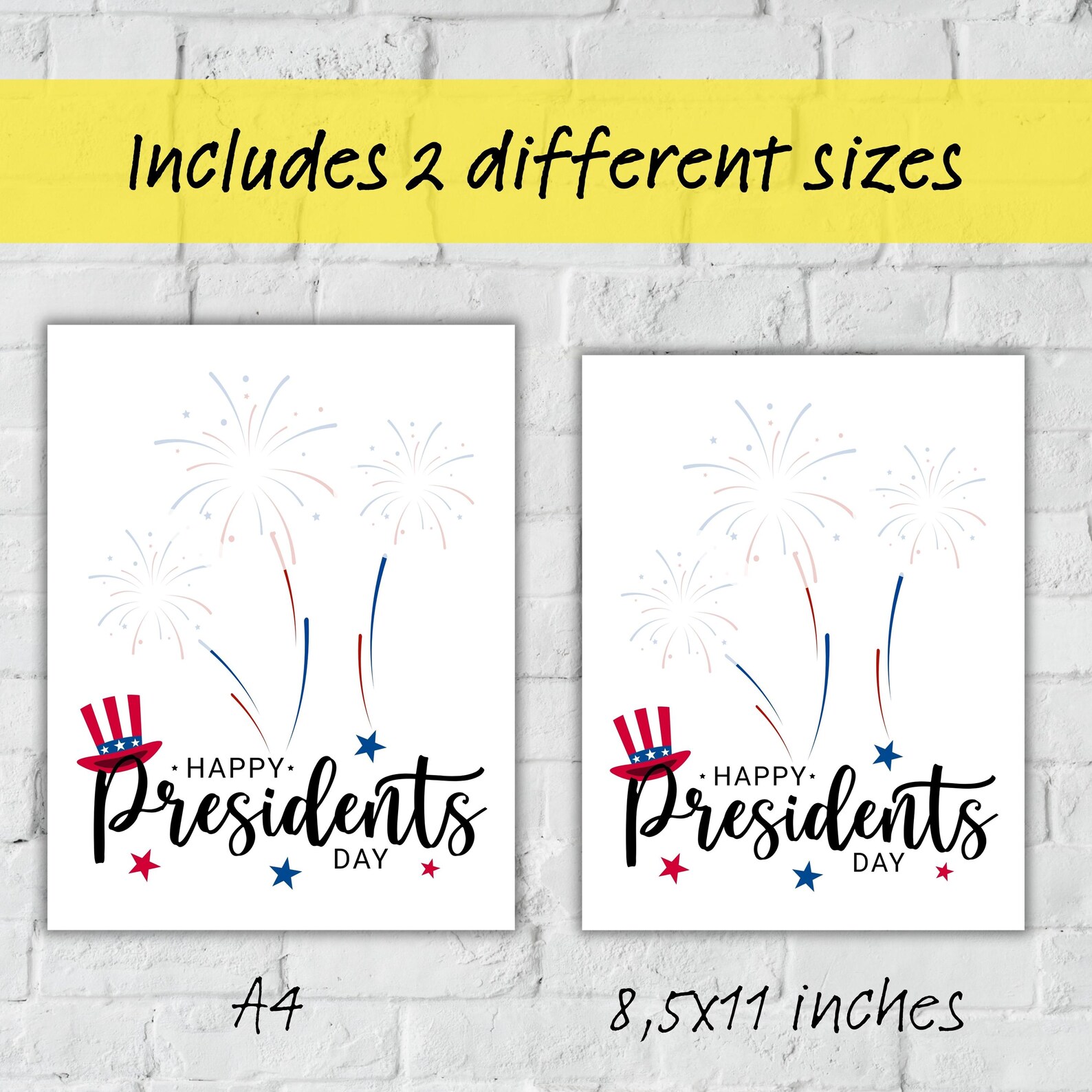Presidents Day 2025 Handprint Art, Washington Birthday Craft, Happy ...