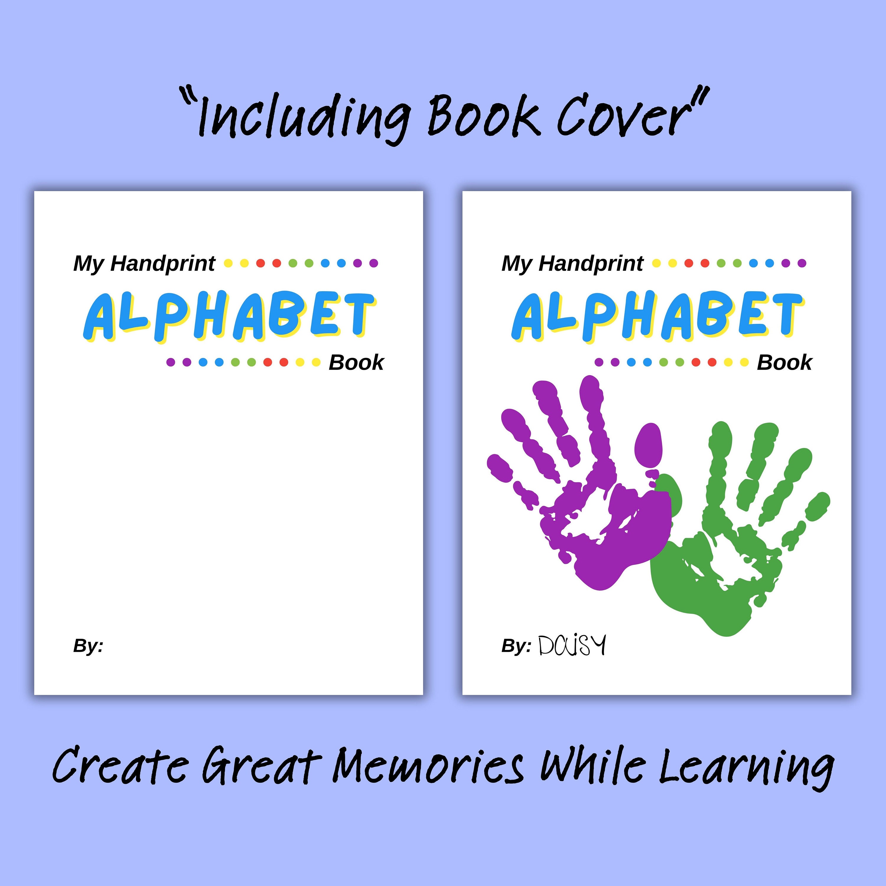 Alphabet Handprint Craft, Printable Alphabet Book, ABC Craft for Kids ...