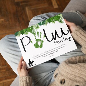 Palm Sunday Handprint Art, Easter Story Craft, Bible Activity for Kids ...