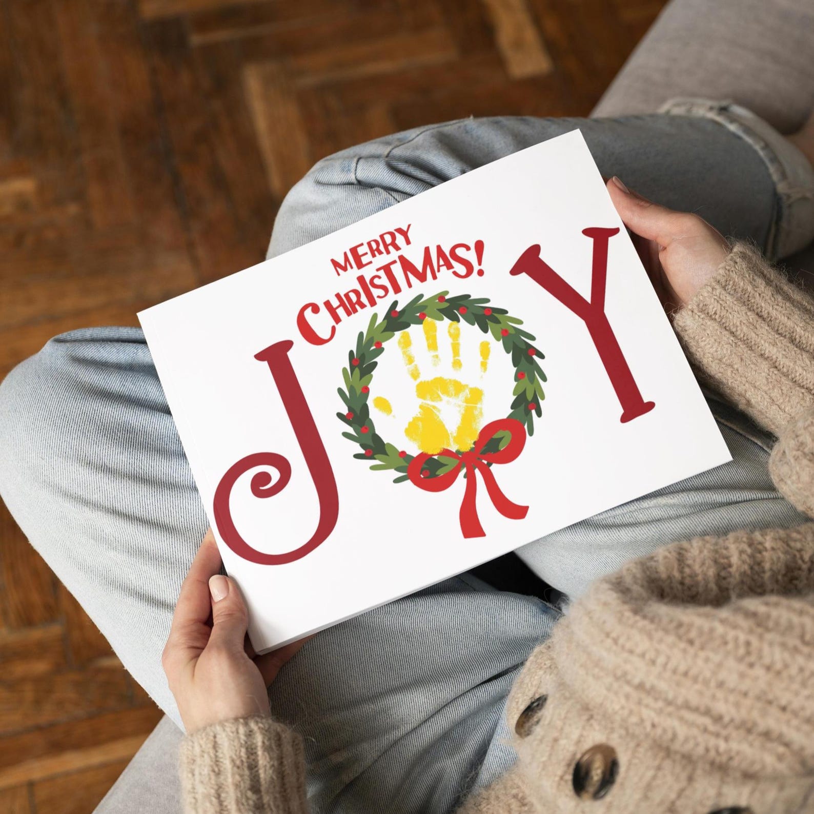 Christmas JOY Handprint Craft: Printable Holiday Activity, Instant ...