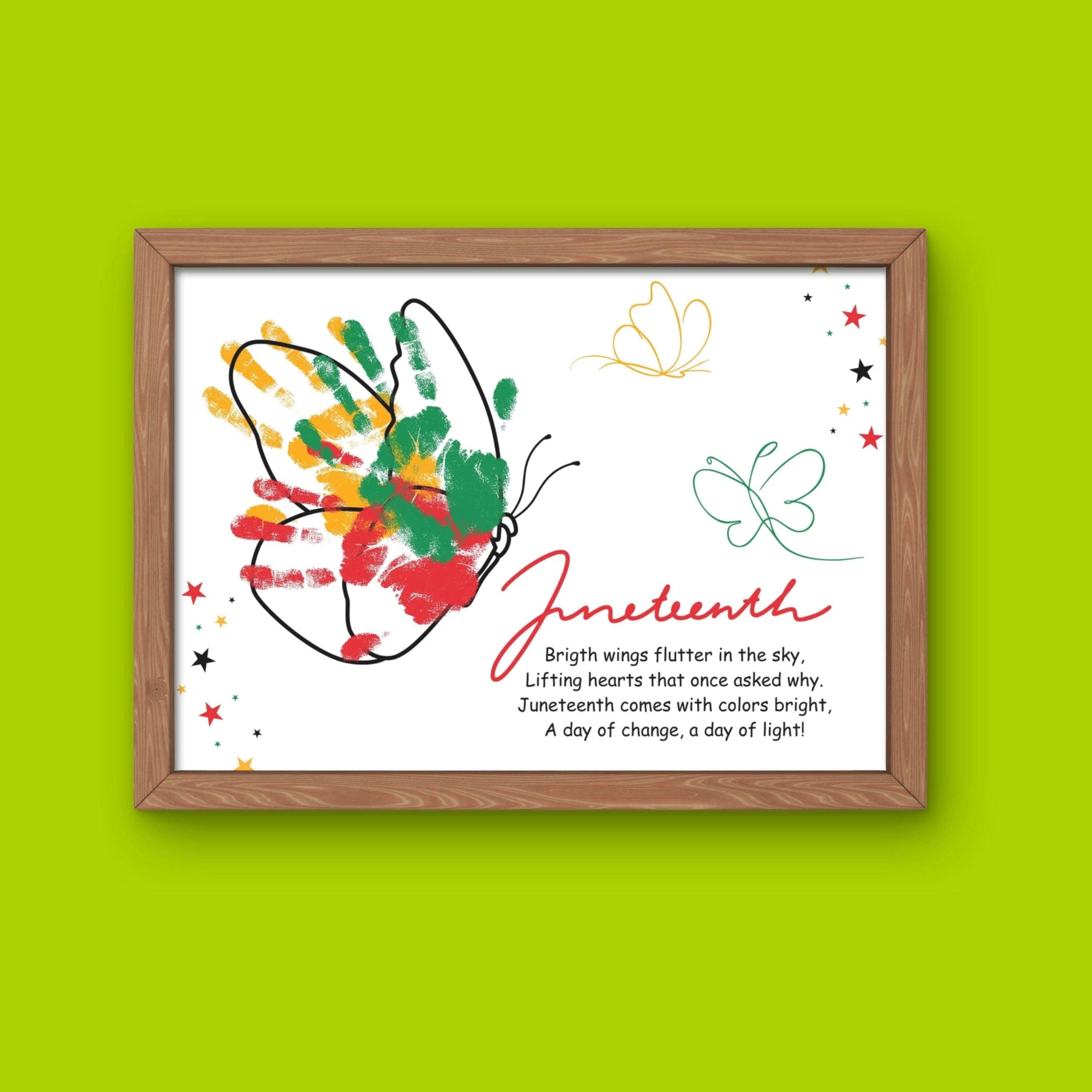 Juneteenth Handprint Art Bundle, Printable Diversity Activities ...