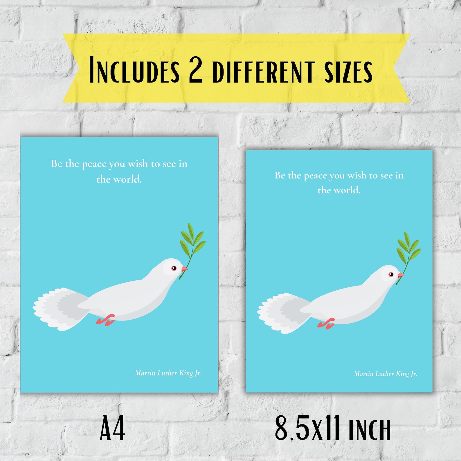 Day of Peace Handprint Art, Martin Luther King Jr Activities for Kids ...