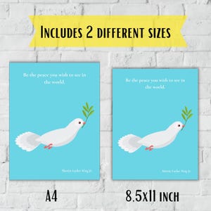 Day of Peace Handprint Art, Martin Luther King Jr Activities for Kids ...