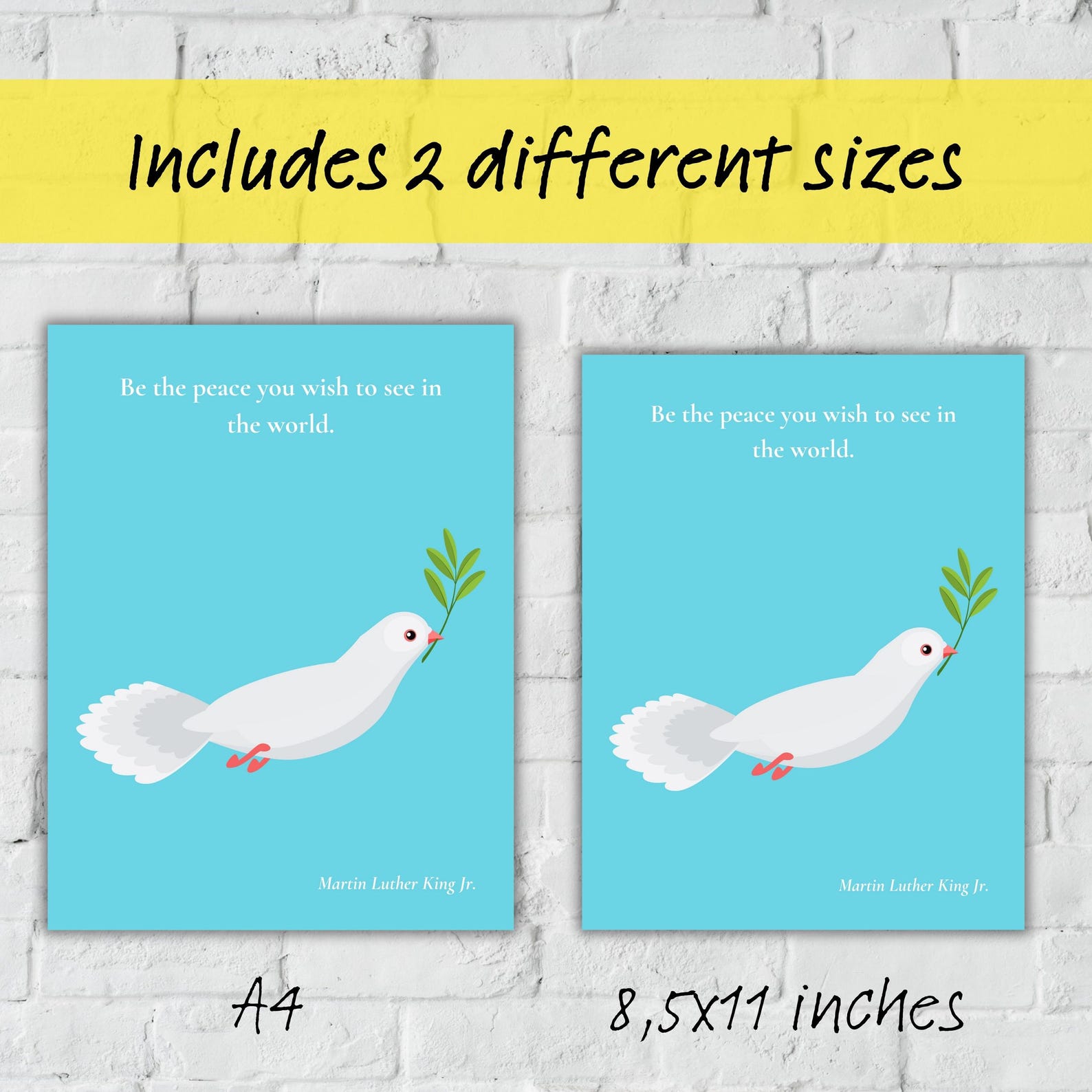 Martin Luther King Jr Activities for Kids, MLK Day Handprint Art, Dove ...