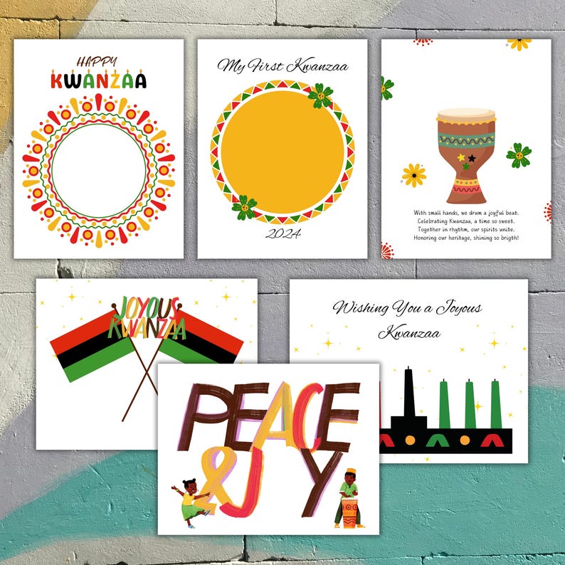 Kwanzaa Handprint Art Bundle, Printable Holiday Acitivity for Kids ...