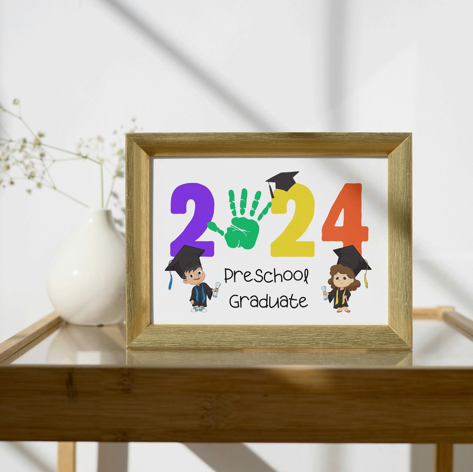 Preschool Graduate Certificate, 2024 Preschool Graduation Sign, Kids ...