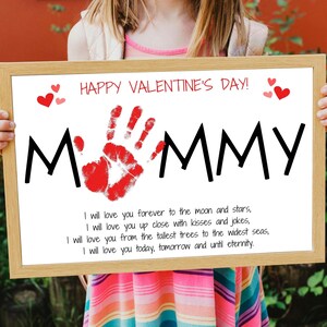 Valentines Day Poem for Mom, Mommy Love Handprint Art, Preschool ...