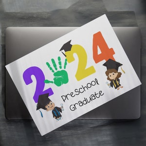 Preschool Graduate Certificate, 2024 Preschool Graduation Sign, Kids ...