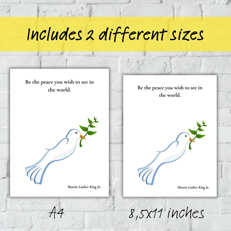 Martin Luther King Jr Art Project: Peace Dove Handprint Art, MLK Day ...