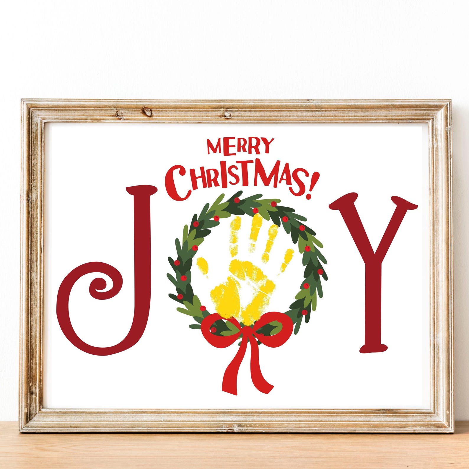 Christmas JOY Handprint Craft: Printable Holiday Activity, Instant ...