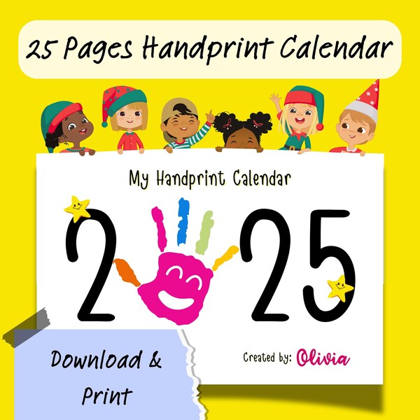 Family Handprint Art - Etsy