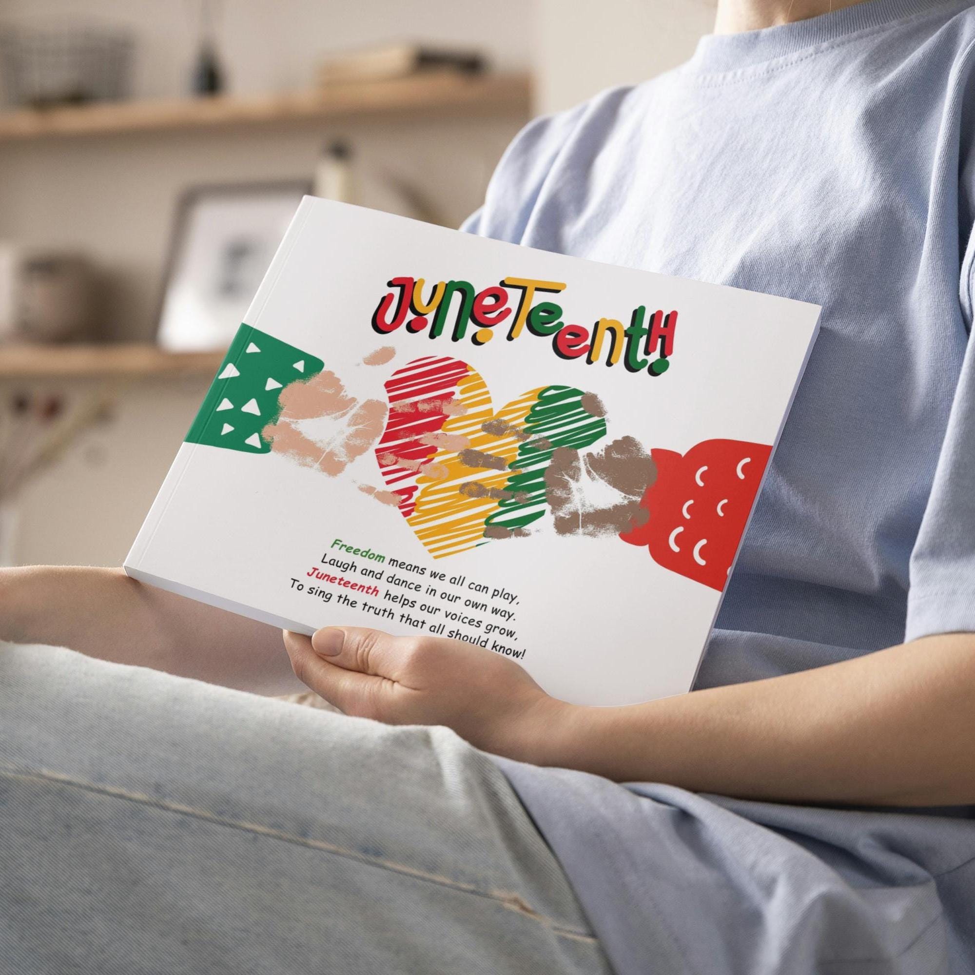 Juneteenth Handprint Art, Diversity Activity for Kids, Celebrating ...