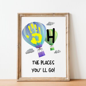 Oh the Places You'll Go, Dr. Seuss Handprint Activity, Printable Kids ...