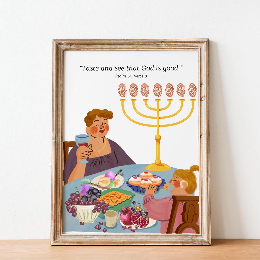 Tu Bishvat Activities, Tu Bishvat Fingerprint Art, Psalm Craft for Kids ...