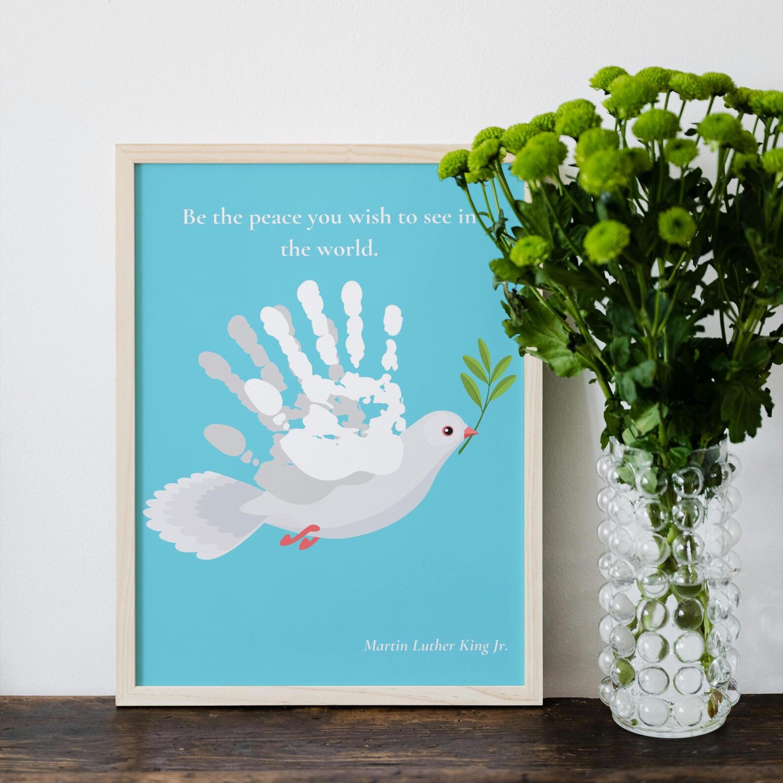 Martin Luther King Jr Activities for Kids, MLK Day Handprint Art, Dove ...