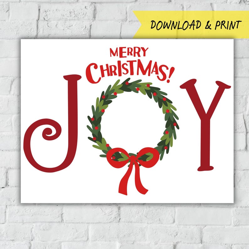 Christmas JOY Handprint Craft: Printable Holiday Activity, Instant ...