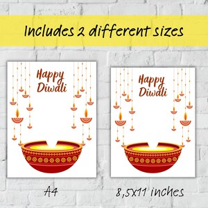 Happy Diwali Handprint Craft, Printable Diwali Activity, Festival of ...