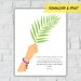 Palm Sunday, Hosanna Handprint Art, Easter Story Craft, Bible Activity ...