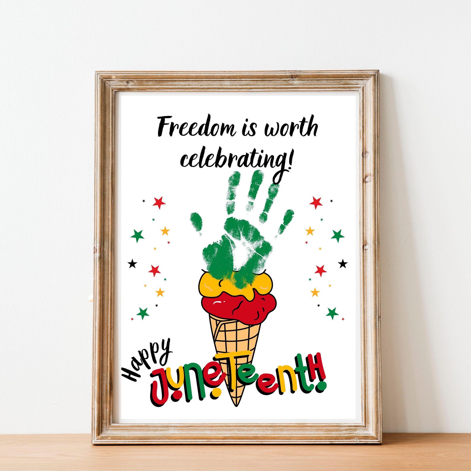 Juneteenth Handprint Art, Celebrating Freedom Craft, Diversity Activity ...