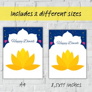 Happy Diwali Handprint Art, Printable Diwali Activity, Festival of ...