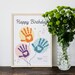Handprint Balloons Birthday Craft, Printable Happy Birthday Gift From ...