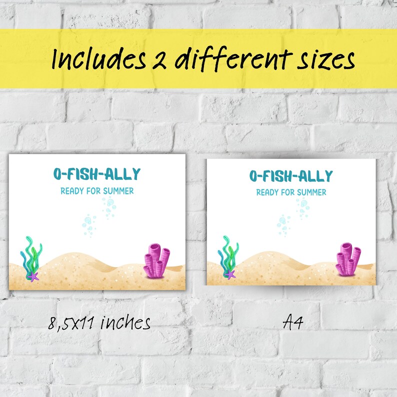Summer Fishes Handprint Art, O-fishally Ready for Summer, Preschool ...