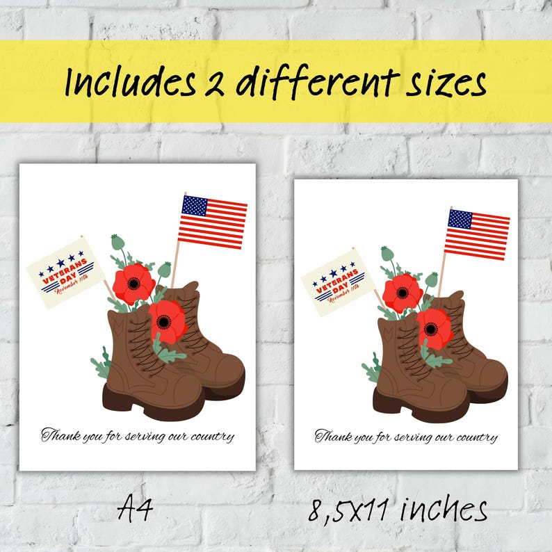 Veterans Day Handprint Craft for Kids, Thank You Veteran Card ...