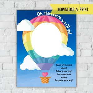 Oh the Places You'll Go Handprint Art, Dr Seuss Poem Activity, Read ...