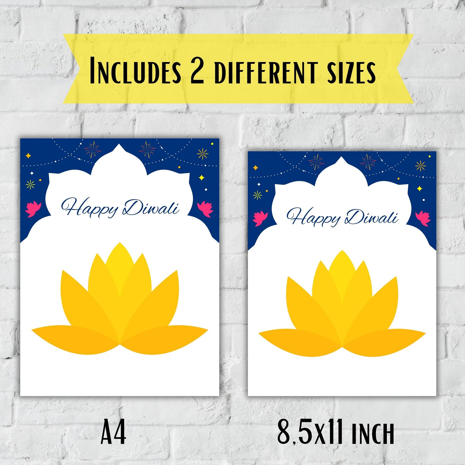 Happy Diwali Handprint Art for Kids, Printable Diwali Activity ...