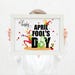 April Fools Day Handprint Art, April 1st Kids Activity, Printable April ...