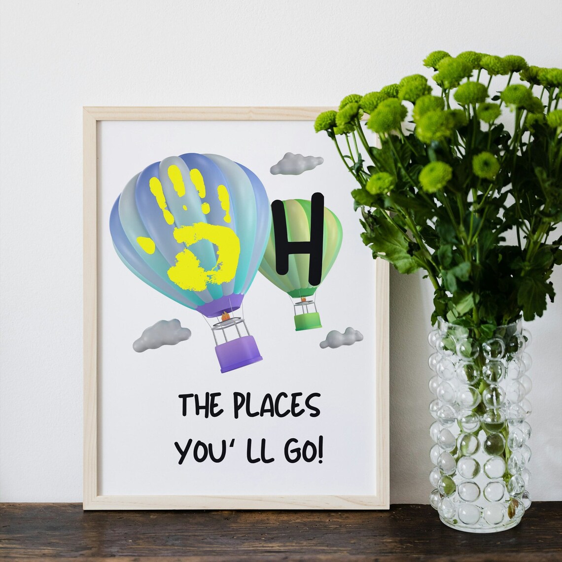 Oh the Places You'll Go, Dr. Seuss Handprint Activity, Printable Kids ...