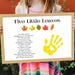 Fall Leaves Handprint Craft, Five Little Leaves Poem, Printable Autumn ...
