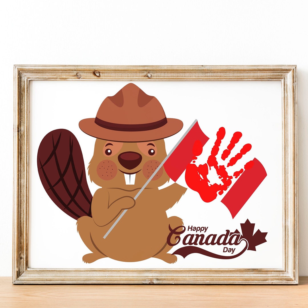 Canada Day Handprint Craft, Printable Canada Kids Activity, July 1 ...