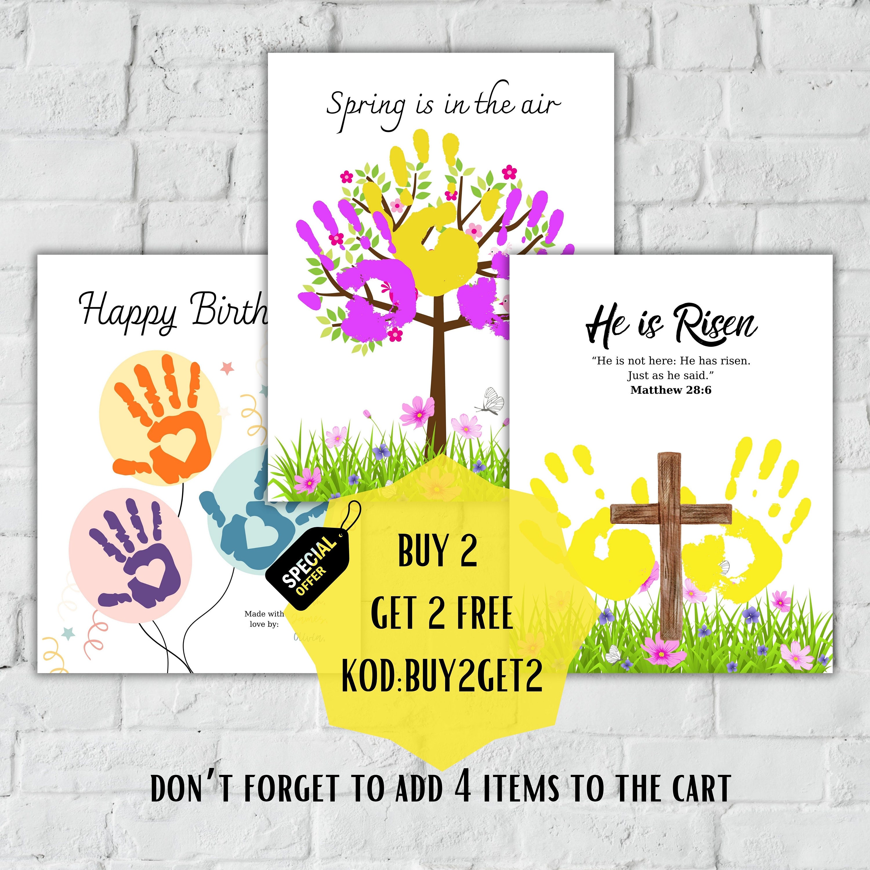 Friendship Day Handprint Craft, Printable Friendship Tree, DIY Kids ...