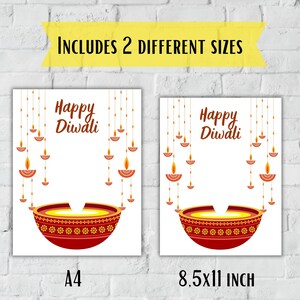 Diwali Handprint Craft for Kids, Printable Diwali Activity, Festival of ...