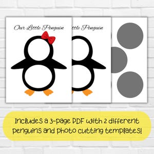 Christmas Penguin Photo Frame, DIY Christmas Ornament, Kids Holiday ...