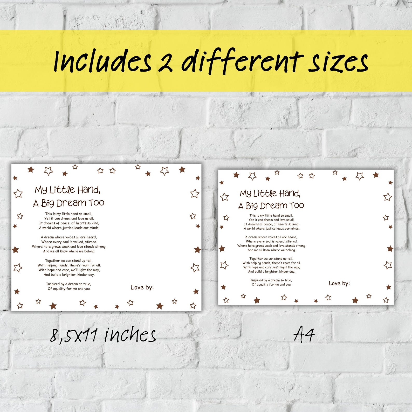 MLK Day Handprint Poem: Black History Month Craft (instant Download) - Etsy