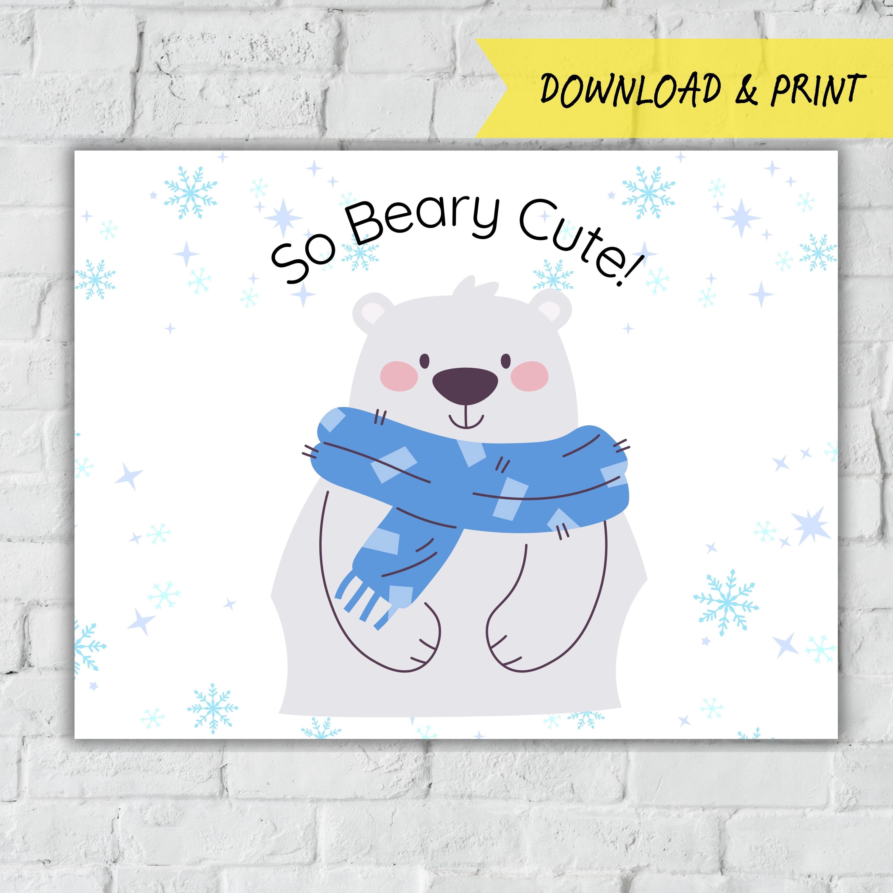 Cute Polar Bear Footprint Art, Winter Activities for Preschool, Toddler ...
