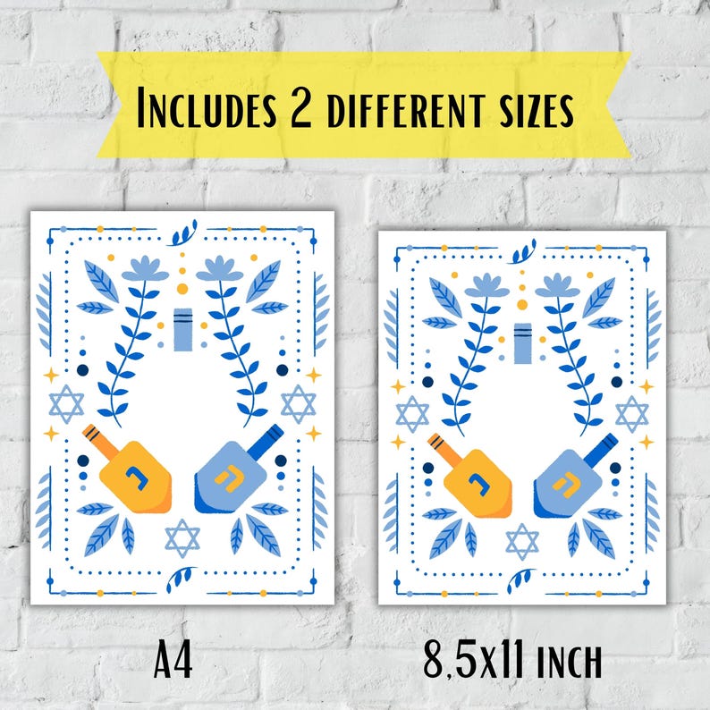 Hanukkah Dreidel Handprint Art, Printable Chanukkah Craft for Kids ...