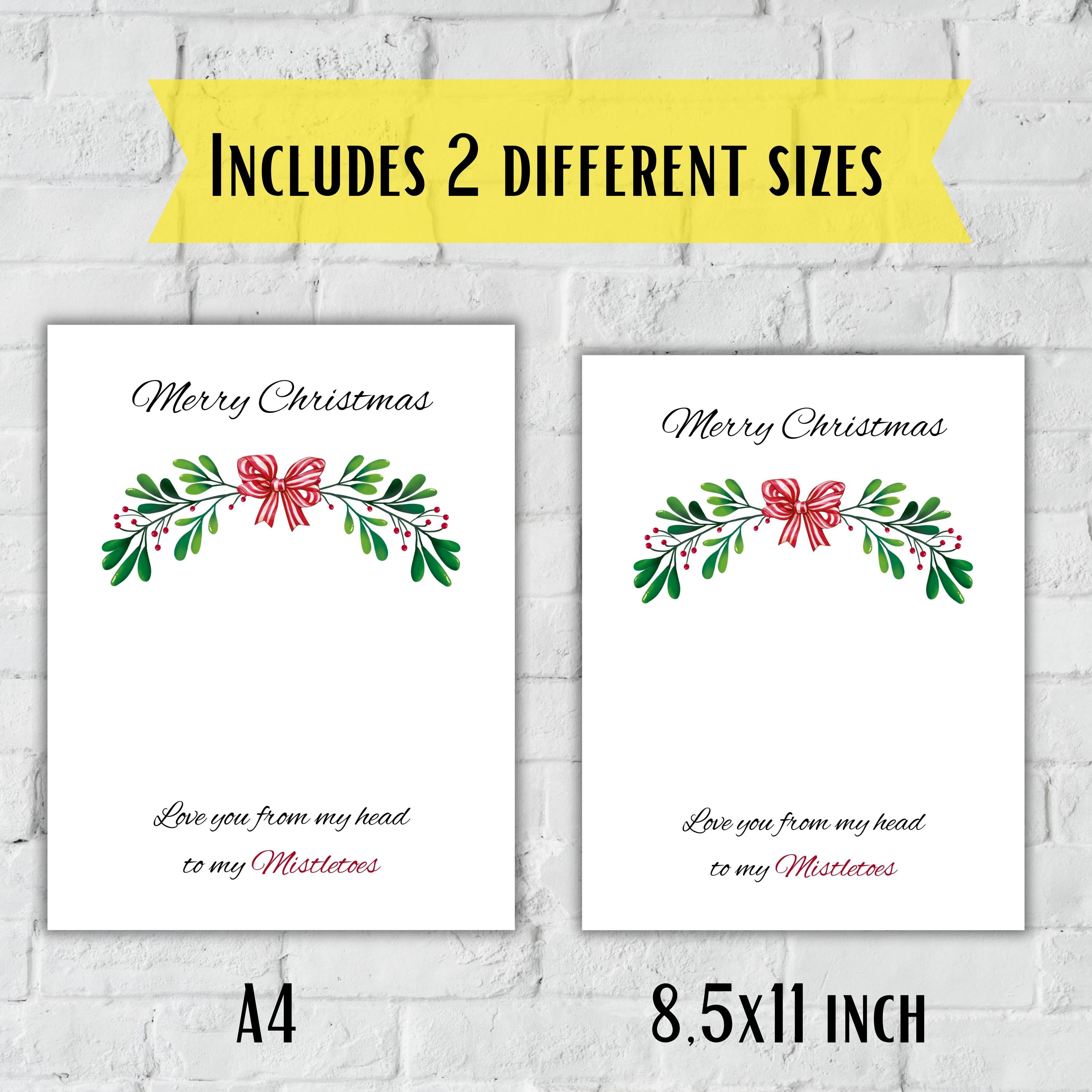Christmas Mistletoe Footprint Craft, Printable Holiday Activity, Baby ...